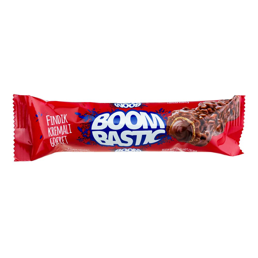 شکلات بار فندقی بوم باستیک (boom bastic) 32 گرمی - پاپیون مارکت